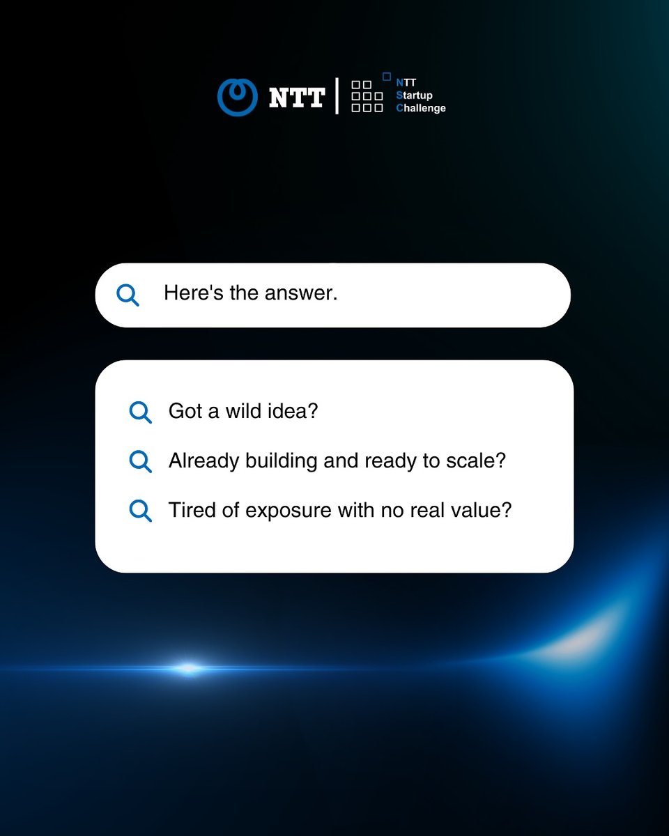 Meet NTT Startup Challenge | NTT Tech talk salon 2025